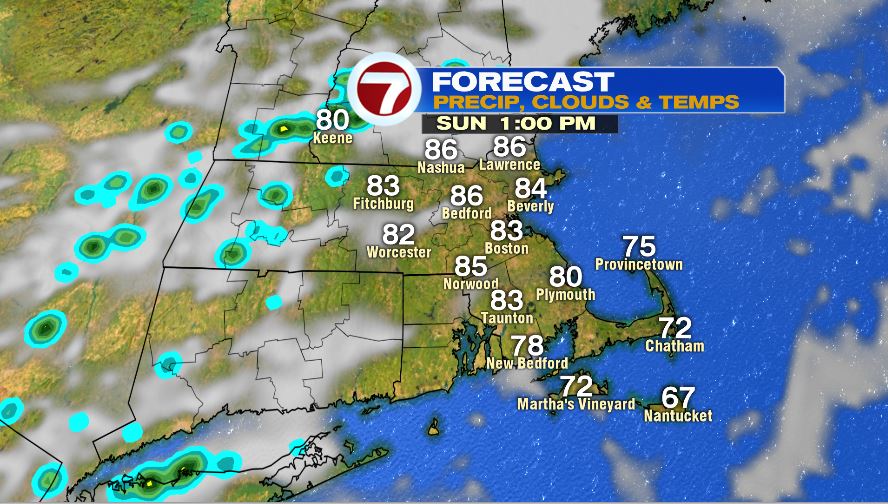 Near Normal Saturday, Hot Sunday - Boston News, Weather, Sports | WHDH ...